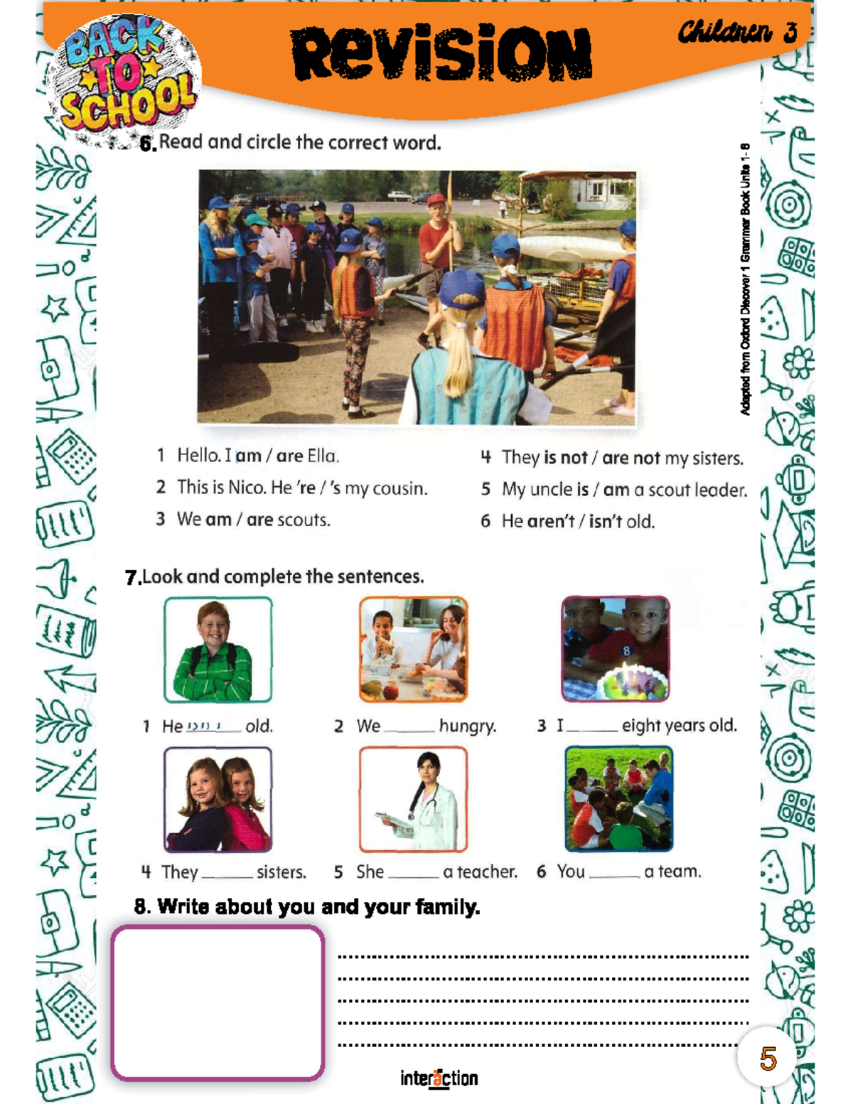 Revision Ch3 - 5,6 - Inglés