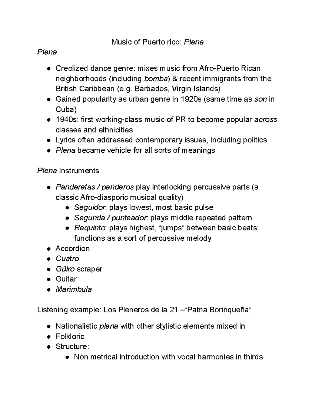 Music of Puerto rico Plena - Music of Puerto rico: Plena Plena ...