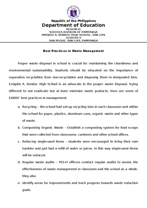 4th Quarter Portfolio-DAY-ACR - Republic of the Philippines Department ...