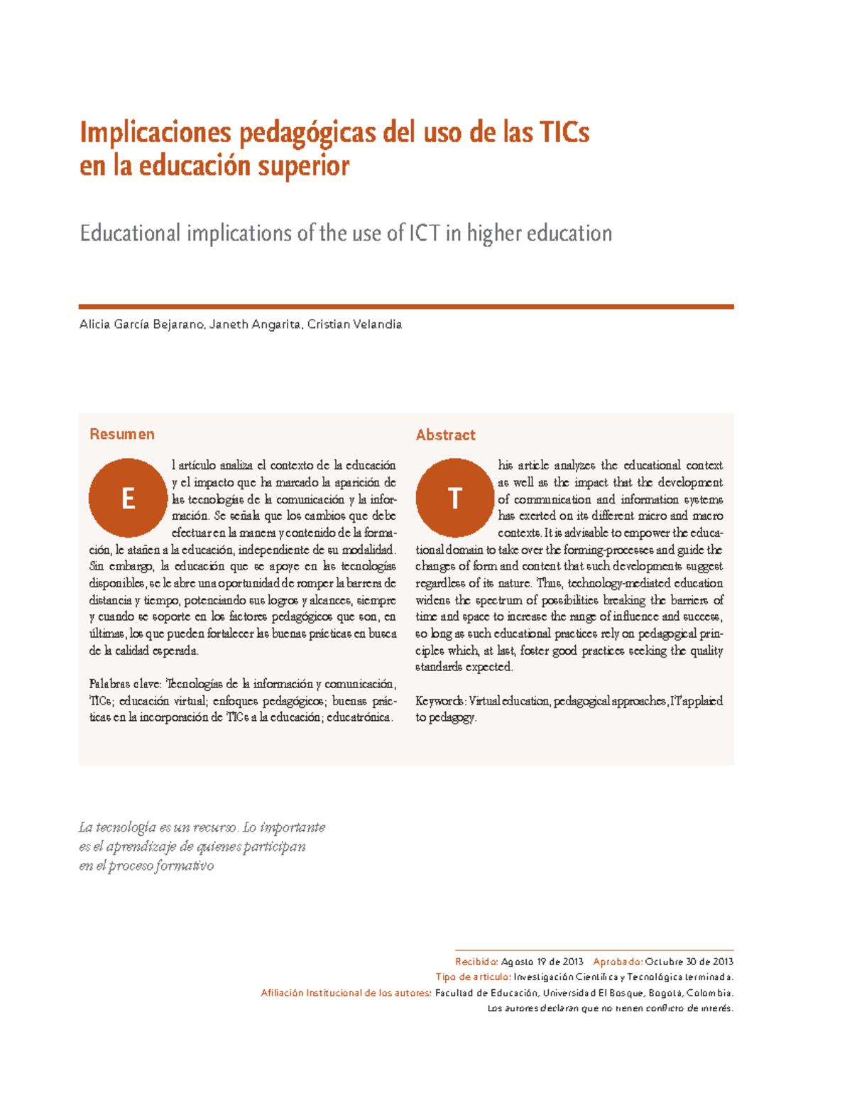 Dialnet-Implicaciones Pedagogicas Del Uso De Las TICs En La Educaci-6041545 - Implicaciones ...