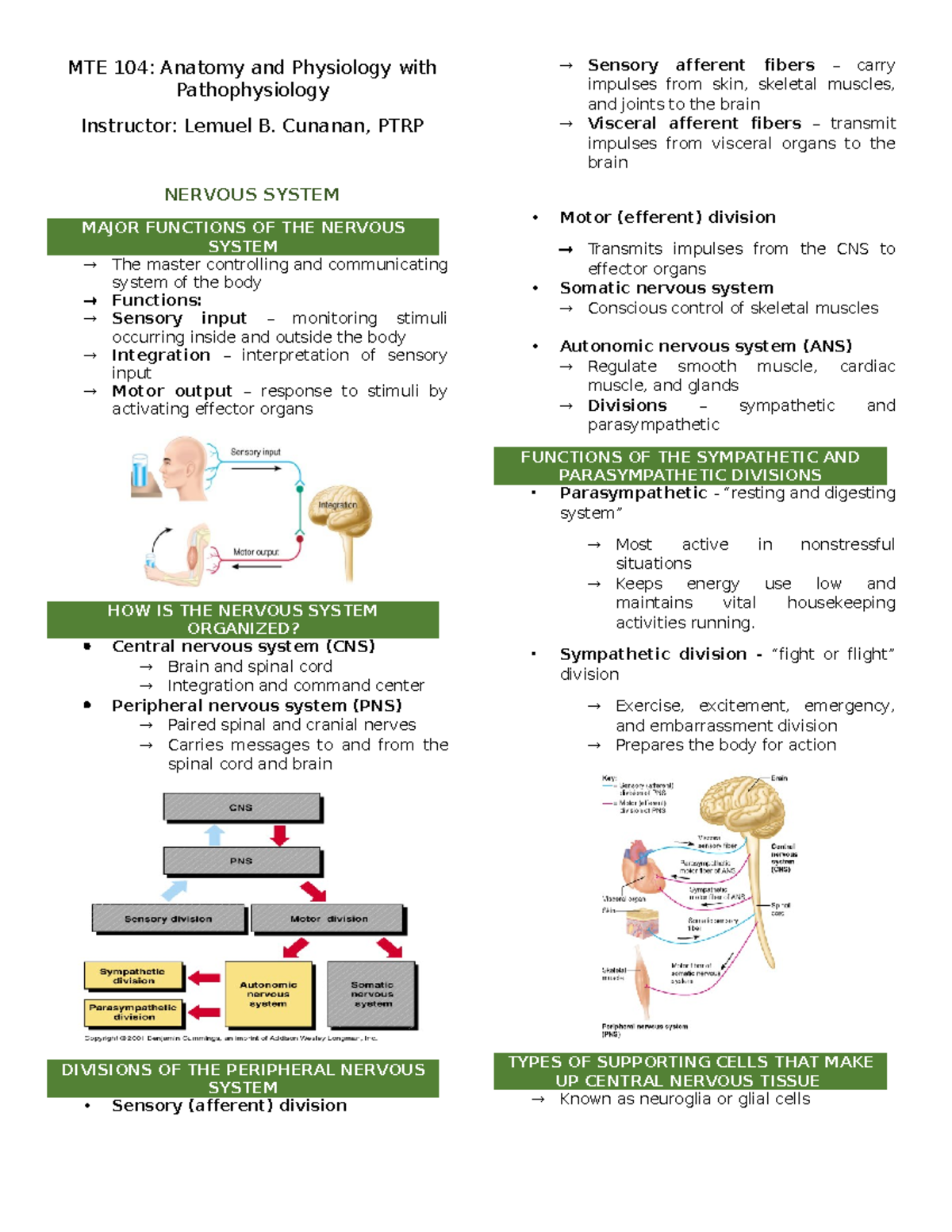 Midterm 3 - complete - MTE 104: Anatomy and Physiology with ...