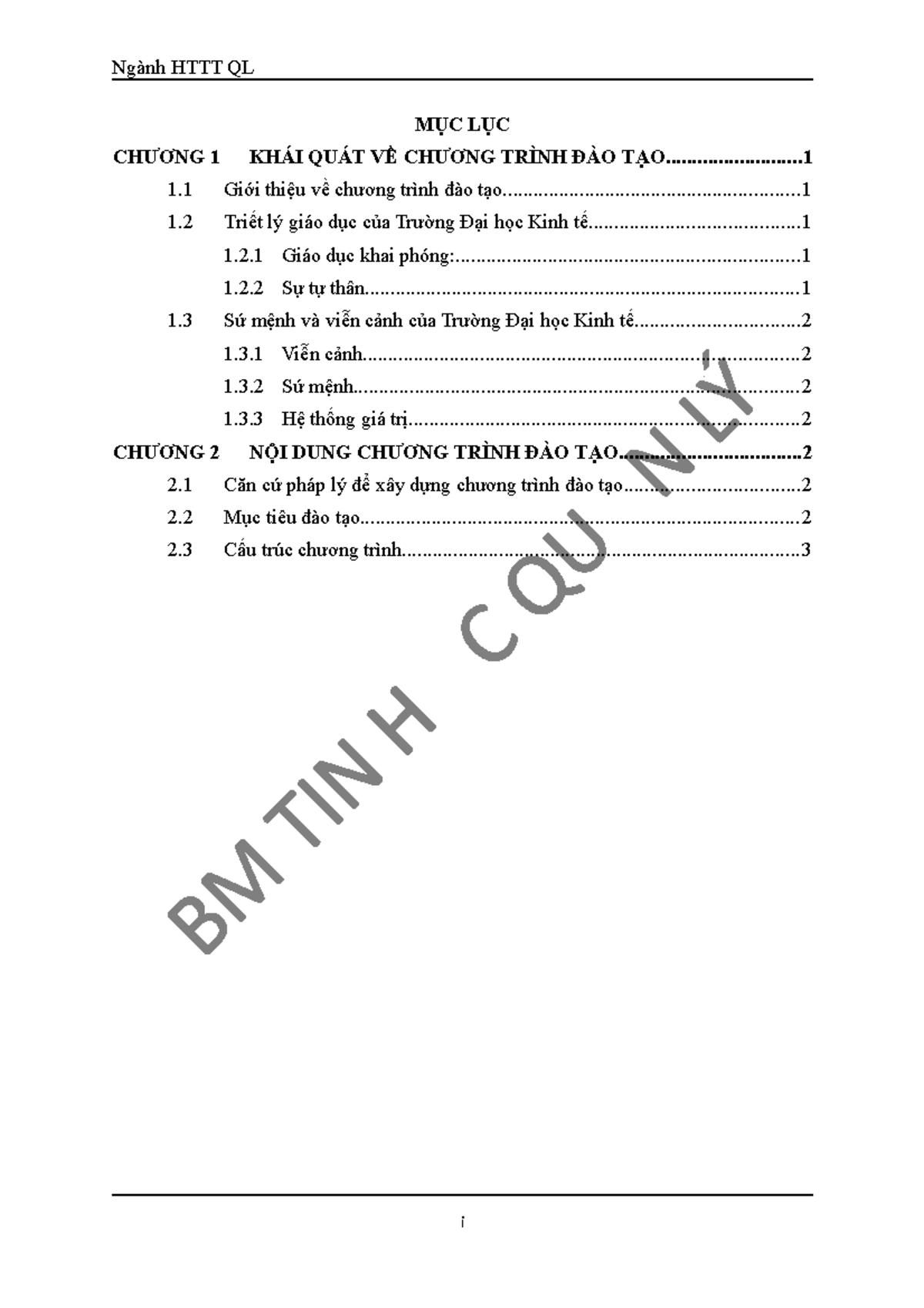 30 Nguyen Thi Nhu Quynh TH C5 Bai 4 - MỤC LỤC CHƯƠNG 1 KHÁI QUÁT VỀ ...