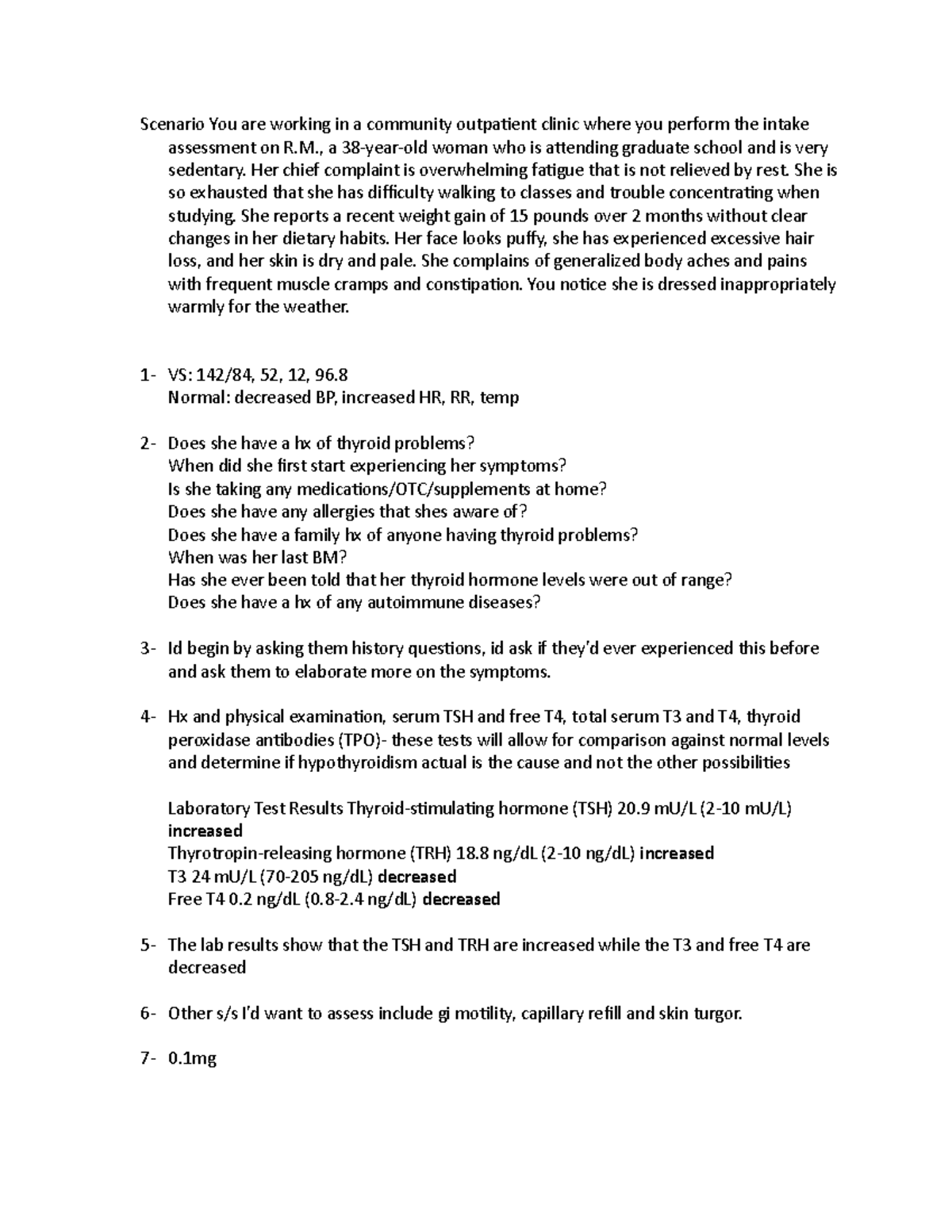 Week 2 lab - Week 2 Microbiology - Scenario You are working in a ...