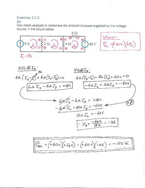 ECE-201-R10 - Electric Circuits CourseWork Recitation Problems with Solutions - ECE 201 - Studocu