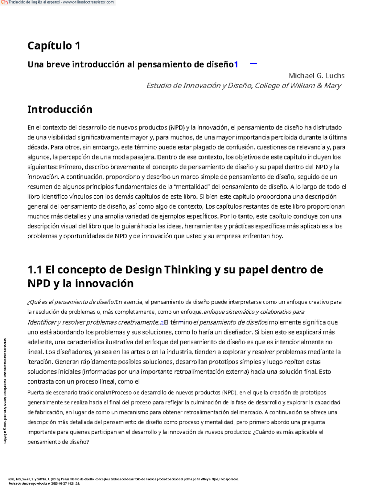 Libro- Design Thinking - Capítulo 1 ####### Una breve introducción al ...