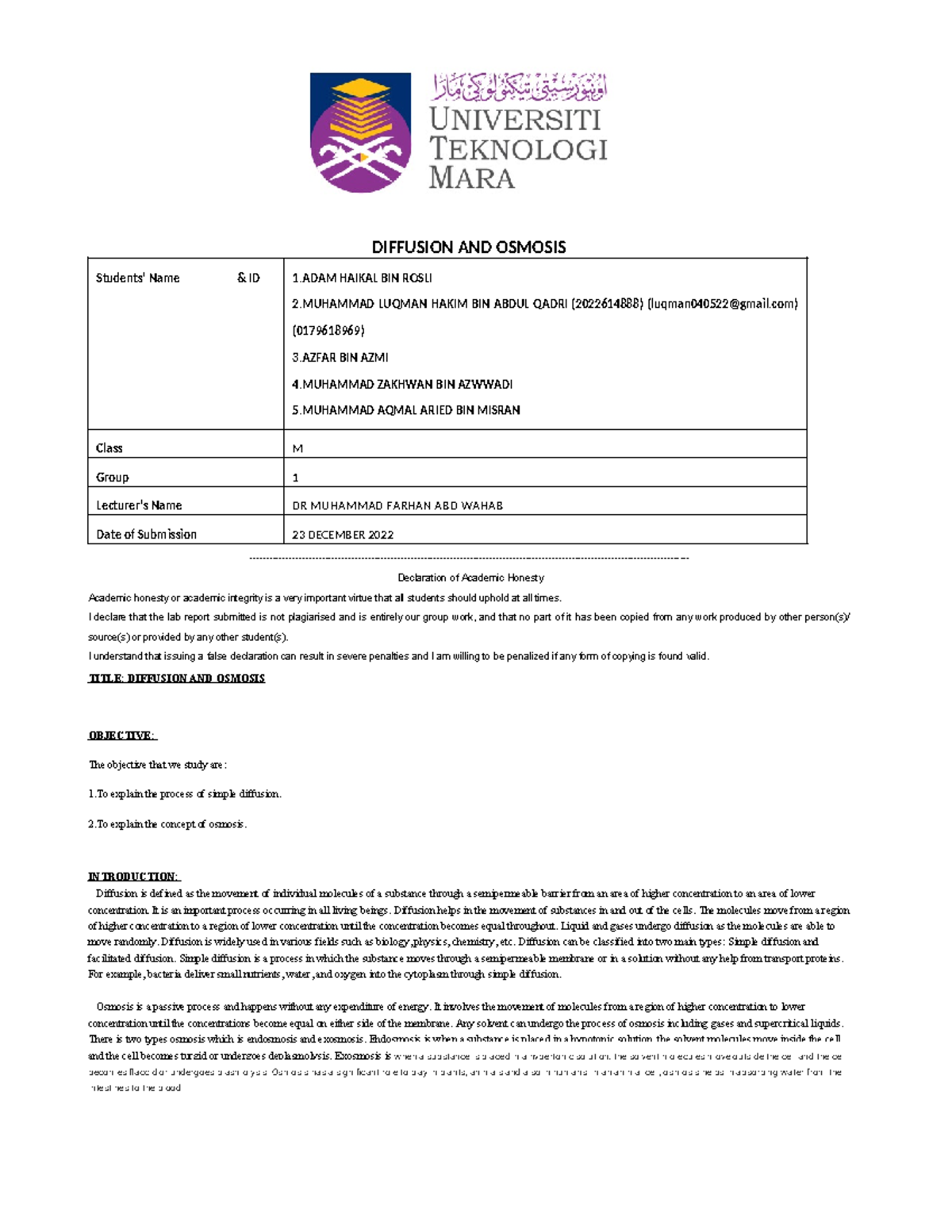 Lab report experiment 2 bio150 - BIO HISTOLOGY OF CELLS AND TISSUES LABORATORY REPORT Experiment ...