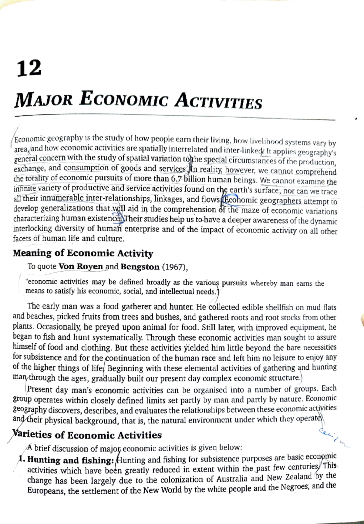 Eco activities - assignment - 12 MAJOR EcONOMIC ACTIVITIES ...