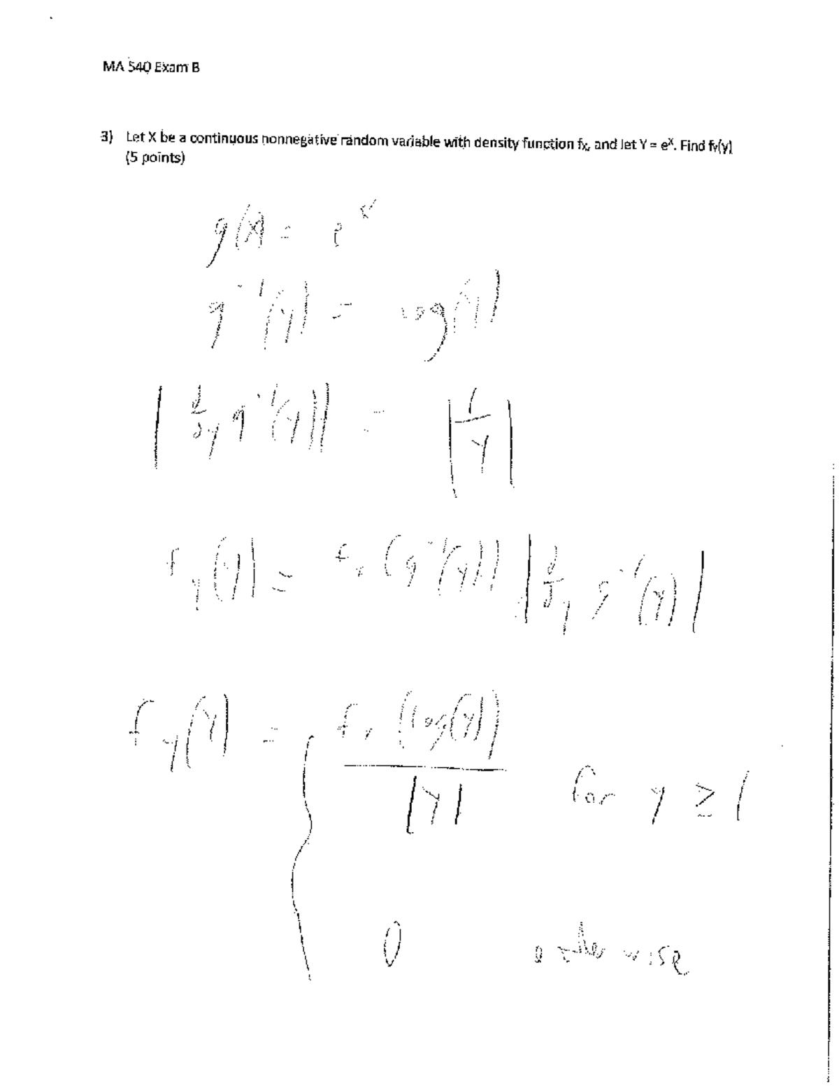 Midterm Answers - MA 540 - Studocu