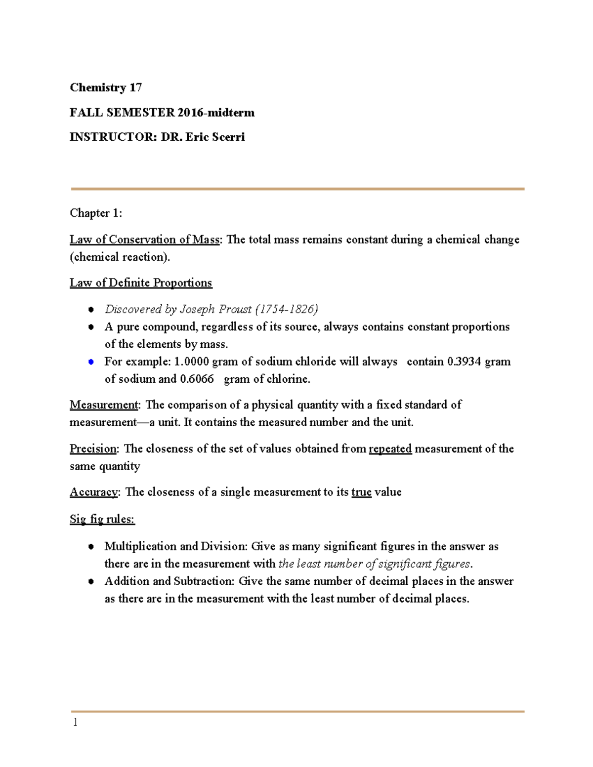Chem 17 notes - Eric Scerri- taught Fall 2016 - Chemistry 17 FALL ...