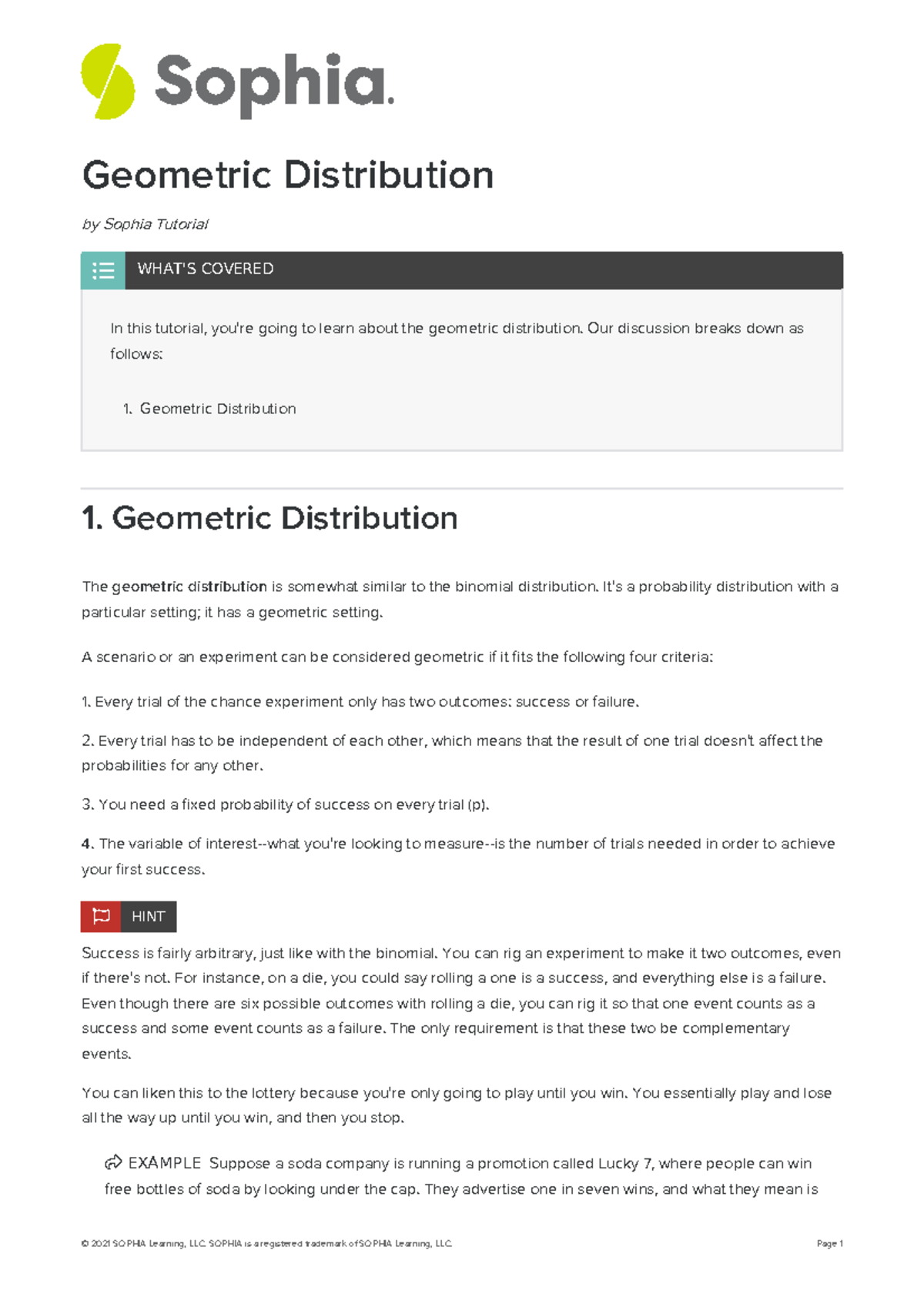 Geometric distribution paper - Geometric Distribution by Sophia ...