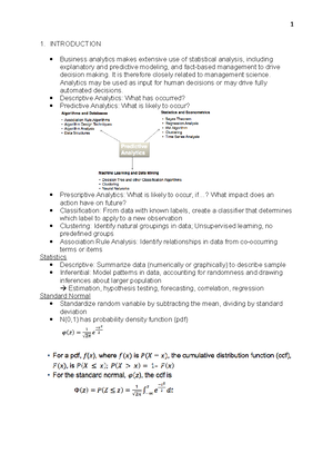 M Exercises - Tutorial Business Analytics R Tutorial 1 - Solution Exercise 1 Loading and ...