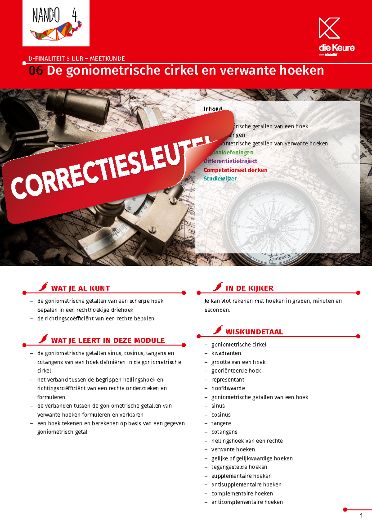Handleiding handboek - H6 goniometrische cirkel en verwante hoeken ...