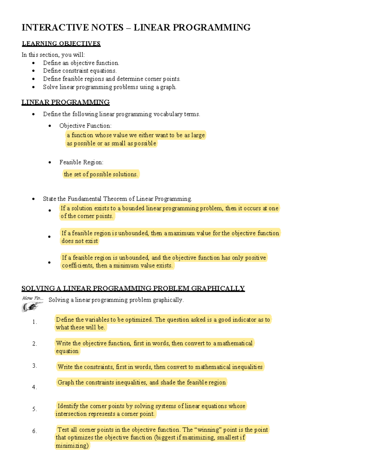 Module 05 Notes Mat 1053 Linear Programming Interactive Notes 1980