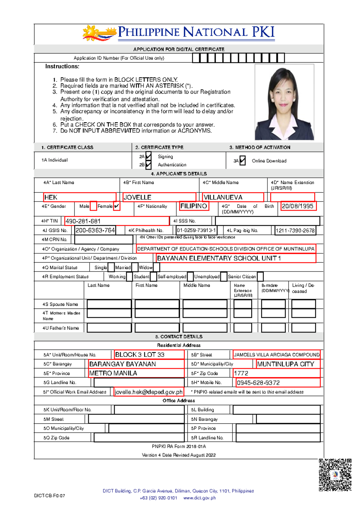 Jovellevhek Besunit 1 - aaaaaaaaaaaaaaaaaaaaa - APPLICATION FOR DIGITAL ...