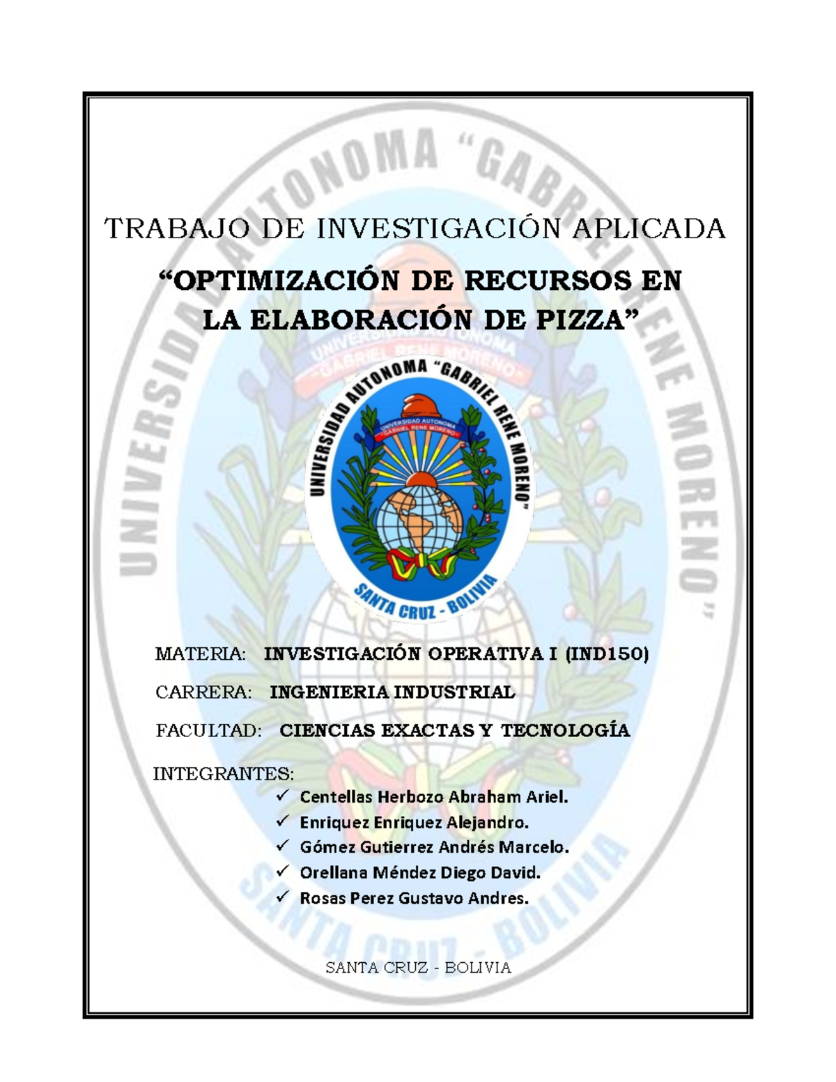 Proyecto DE InvestigaciÓn Aplicada - Warning: TT: undefined function: 32 Warning: TT: undefined ...