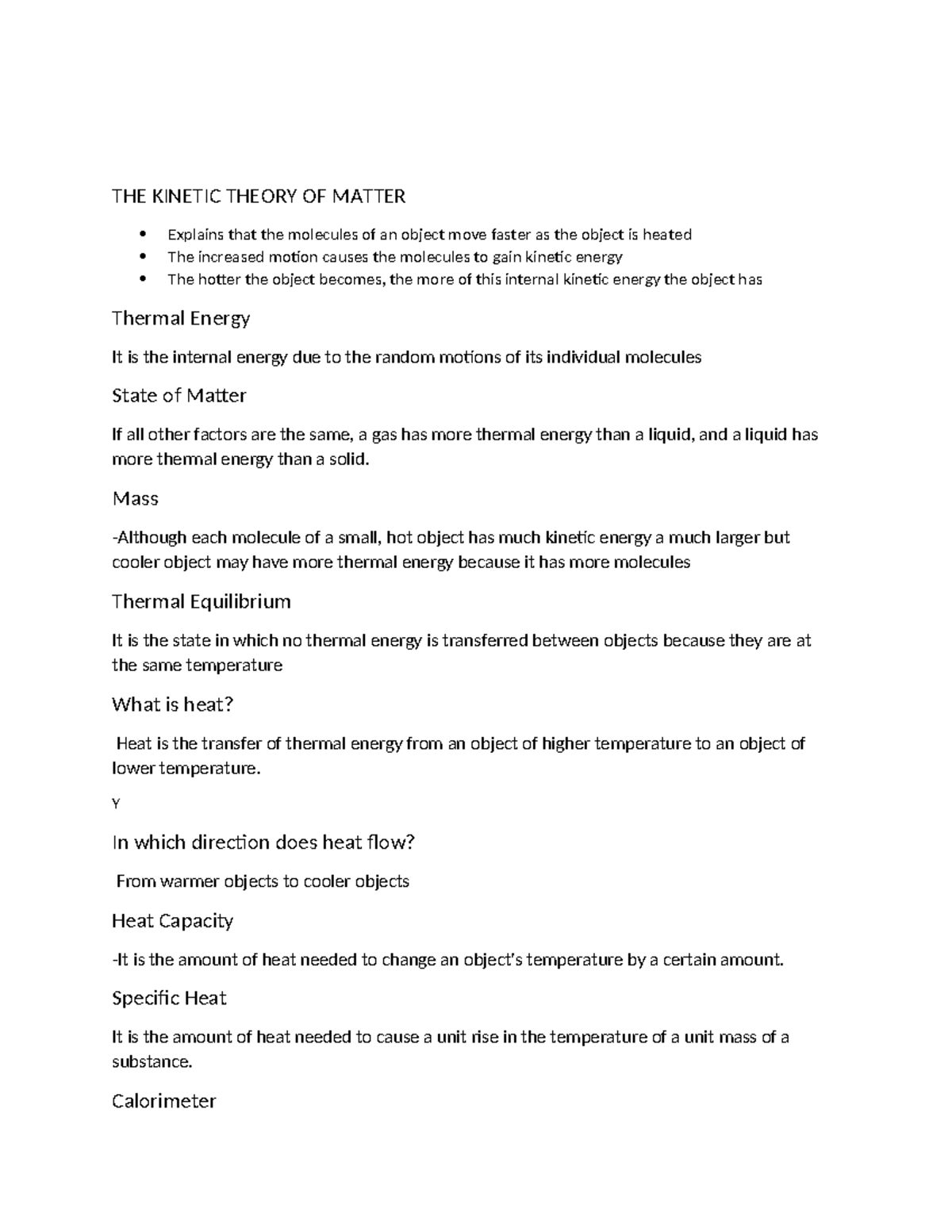 THE Kinetic Theory OF Matter - THE KINETIC THEORY OF MATTER Explains ...