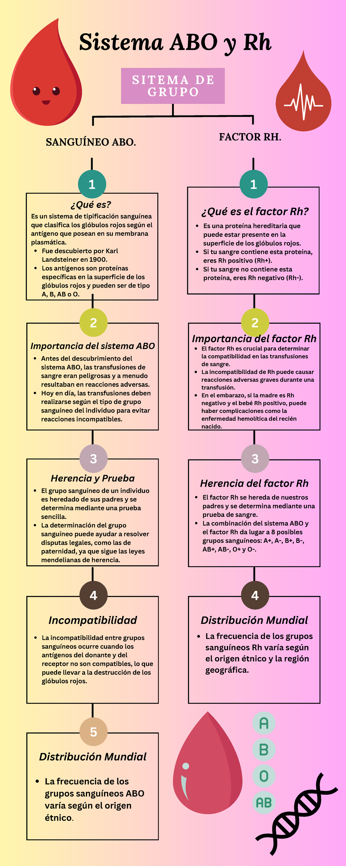 Sistema ABO y sistema RHo - 1 2 3 4 5 S I T E M A D E G R U P O 1 2 3 4 Sistema ABO y Rh ...