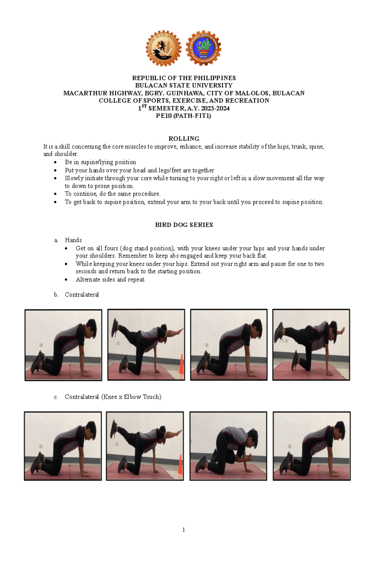 PE10- Lesson-03 - PATH FIT - 1 REPUBLIC OF THE PHILIPPINES BULACAN ...