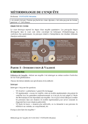 Méthodo-de-lenquête synthèse - Méthodologie de l’enquête « Le savant n ...