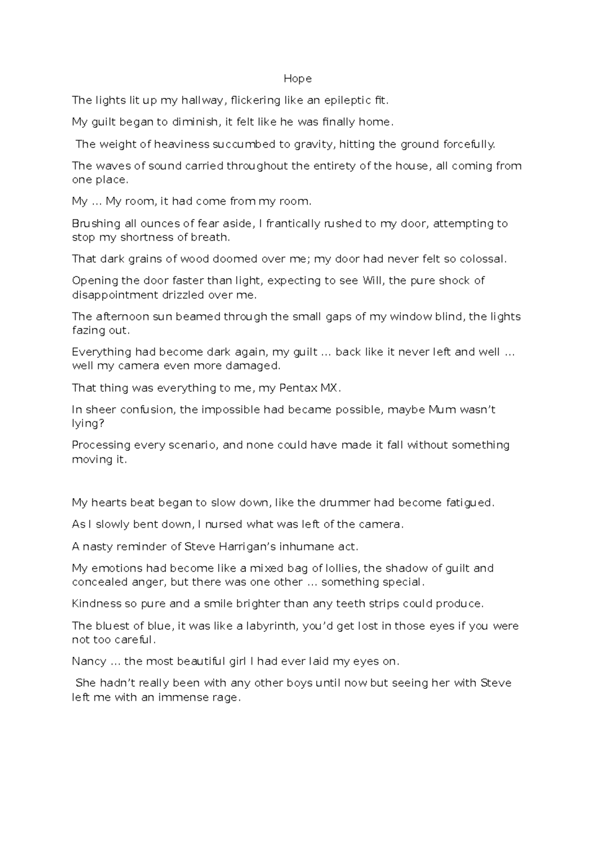 IA3 English sample - writing task - stimulus (stranger things ...