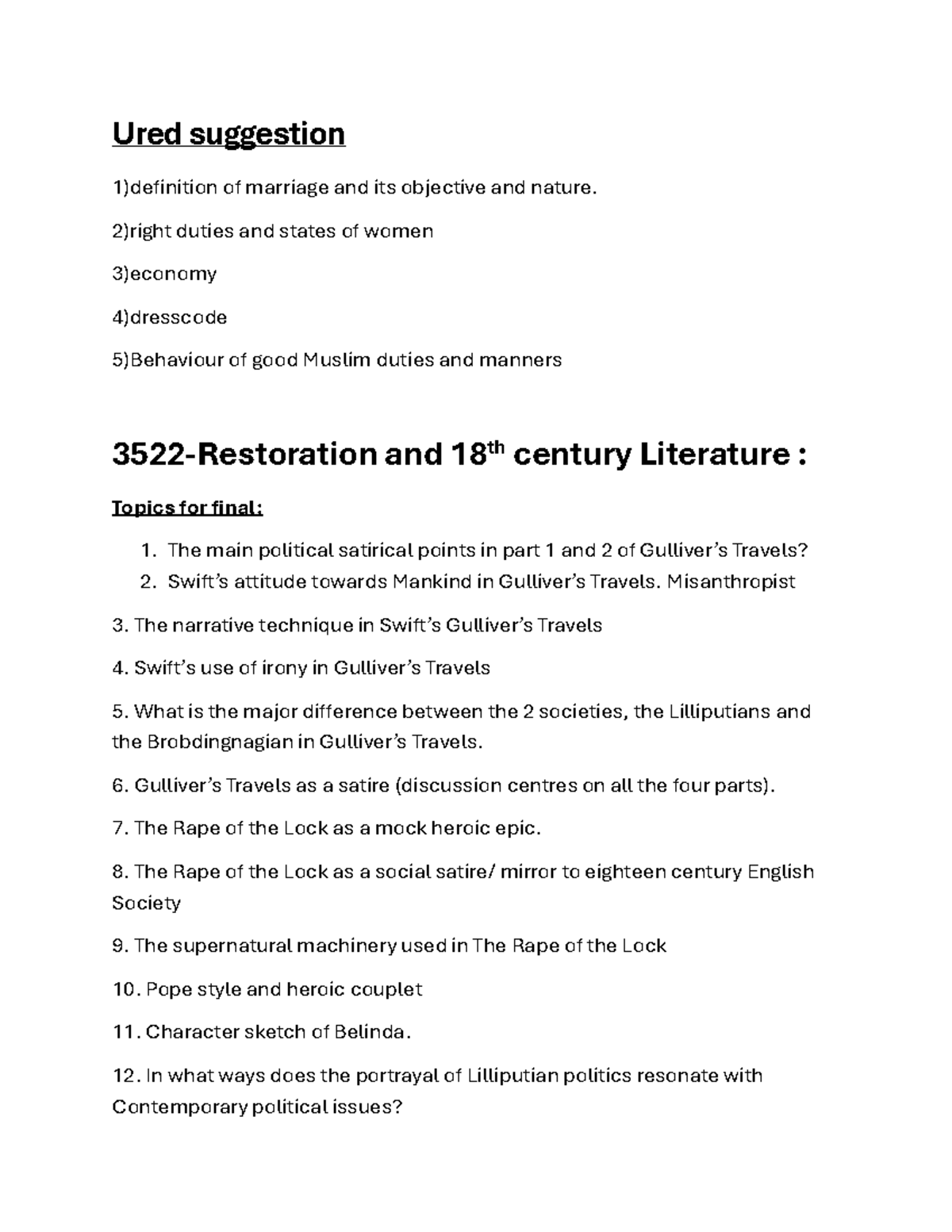 All Suggestions 5th Final - Ured suggestion 1)definition of marriage ...