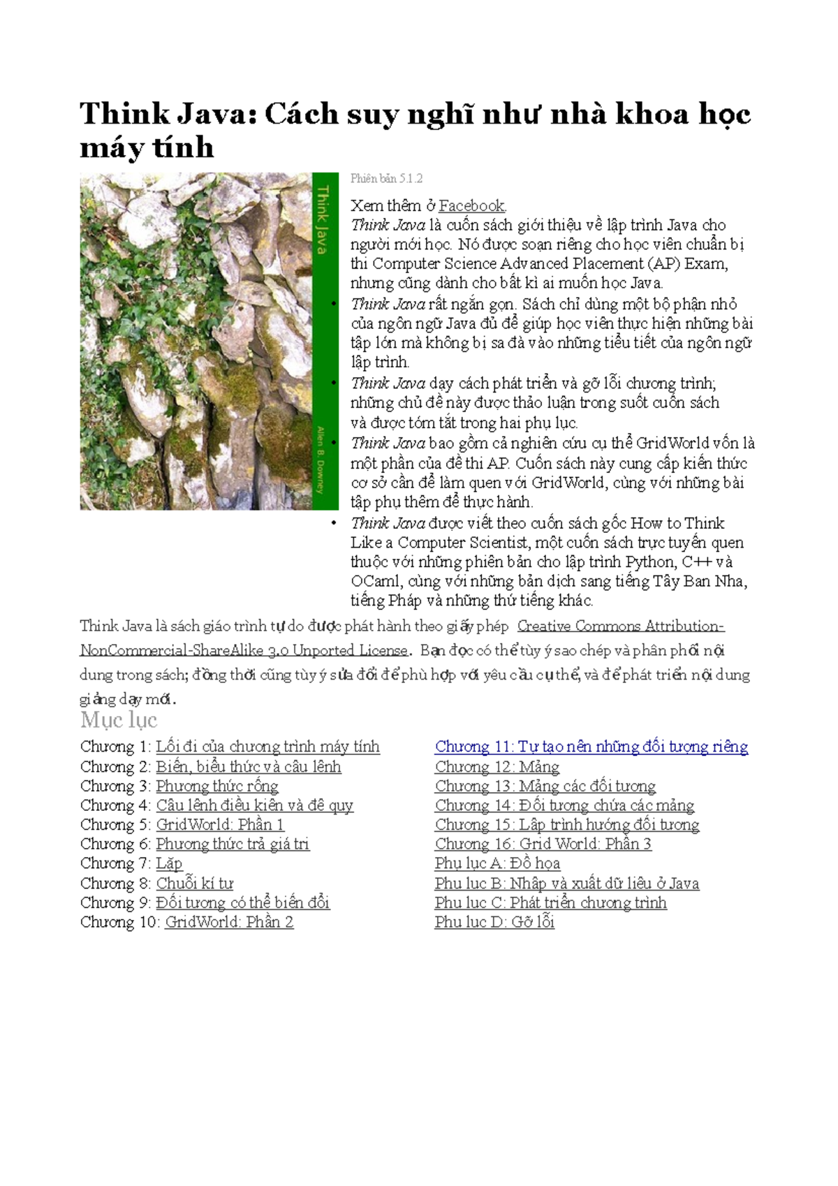 8. Think Java - abc - Think Java: Cách suy nghĩ nh ư nhà khoa h ọc máy tính Phiên bản 5. Xem ...