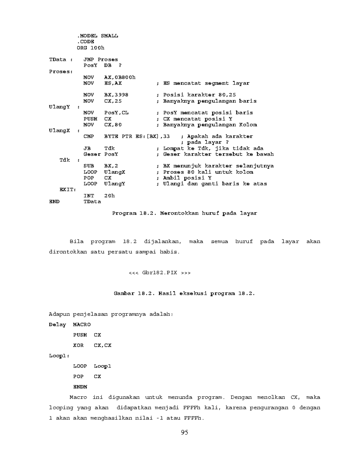 Tutorial Emulator 8086-20 - .MODEL SMALL .CODE ORG 100h TData : JMP ...