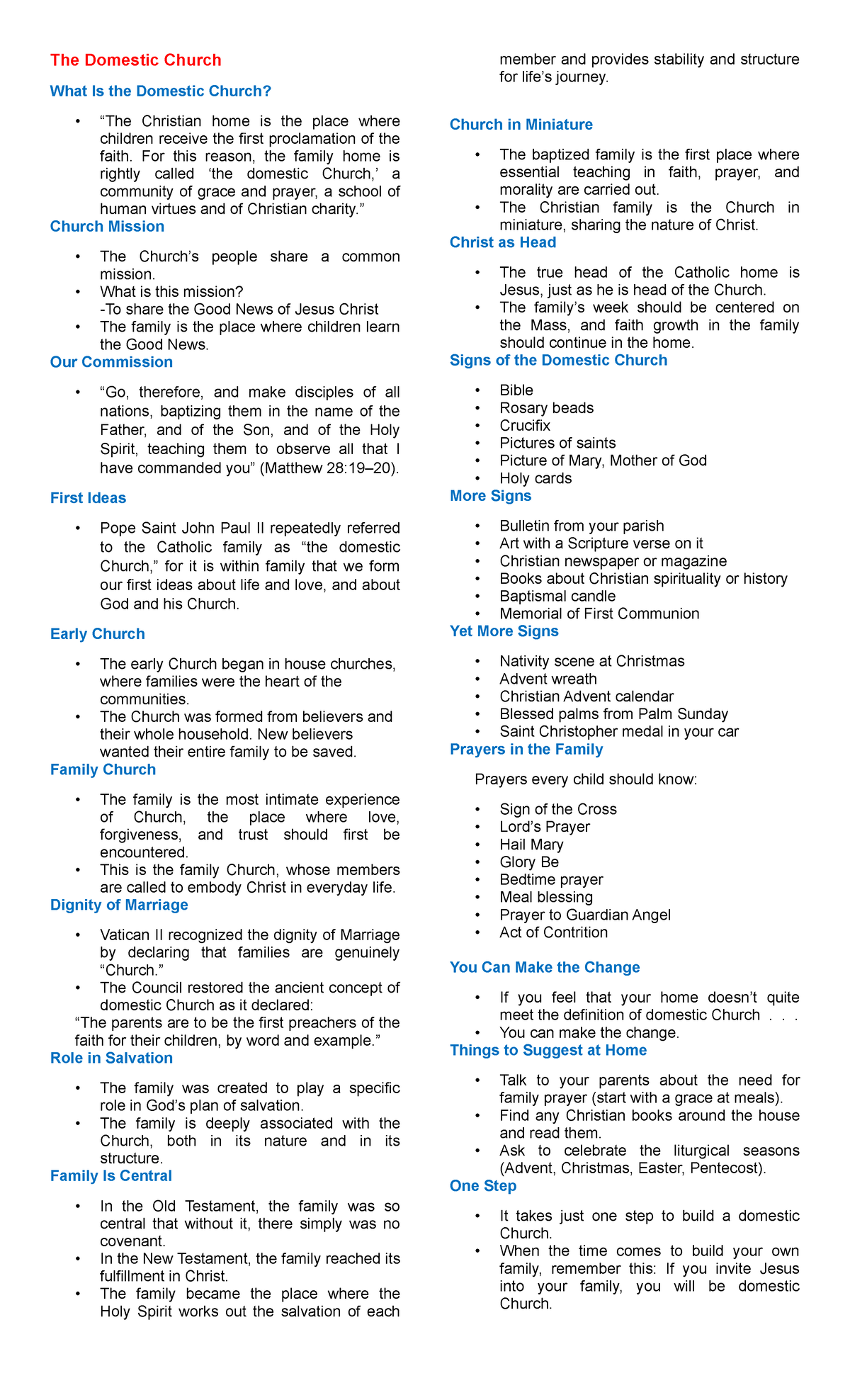 RS: The Domestic Church Handouts - The Domestic Church What Is the ...