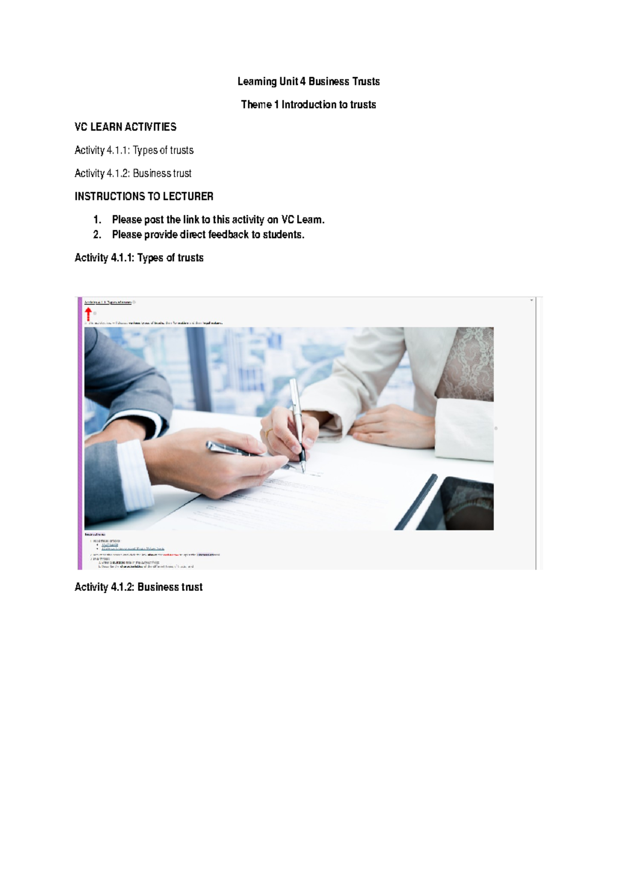 LAES - LU4 Theme 1 - LO1 and LO2 - Activities - Learning Unit 4 ...