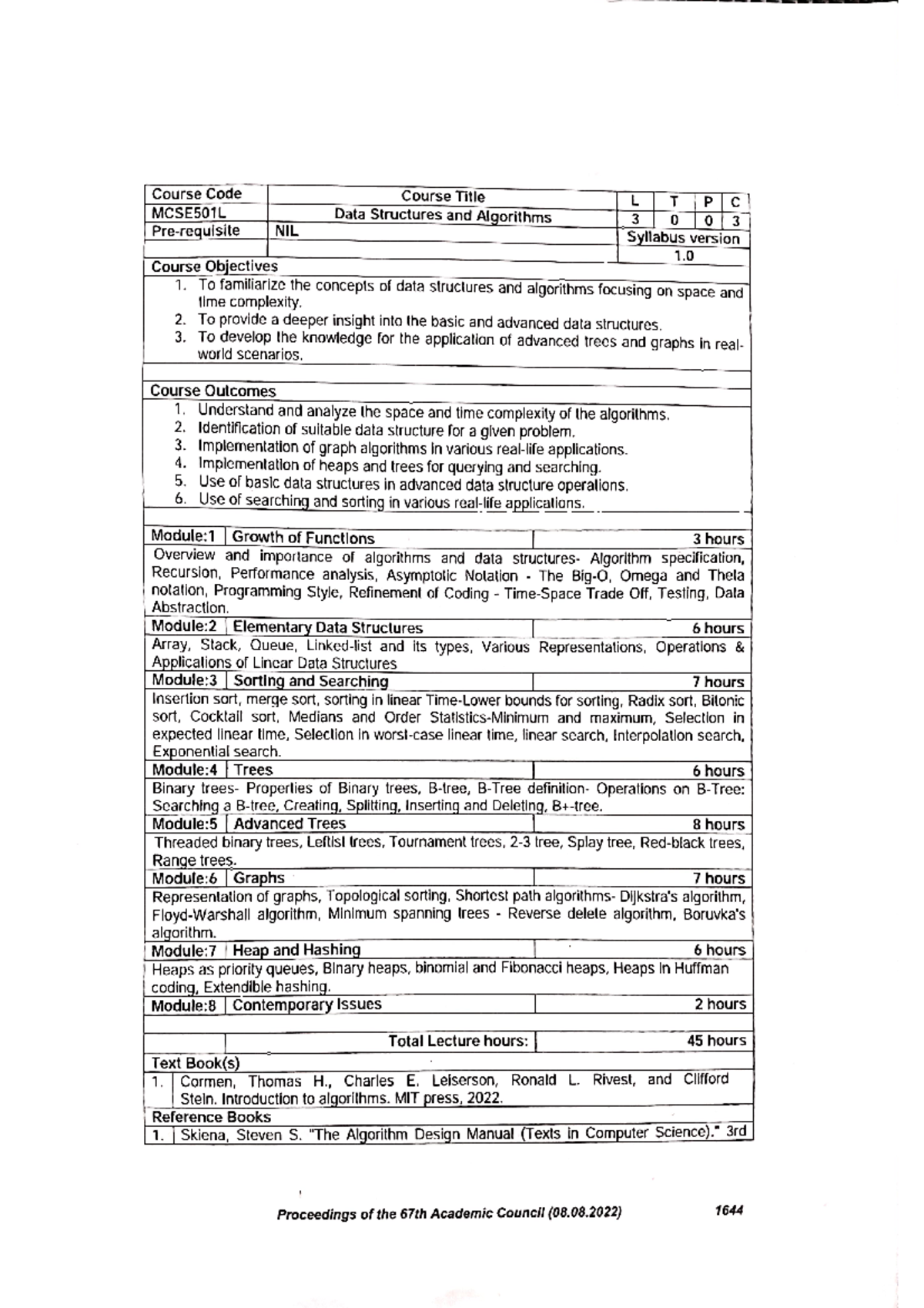 Arrear Question Paper FAT - Data Structures - Studocu