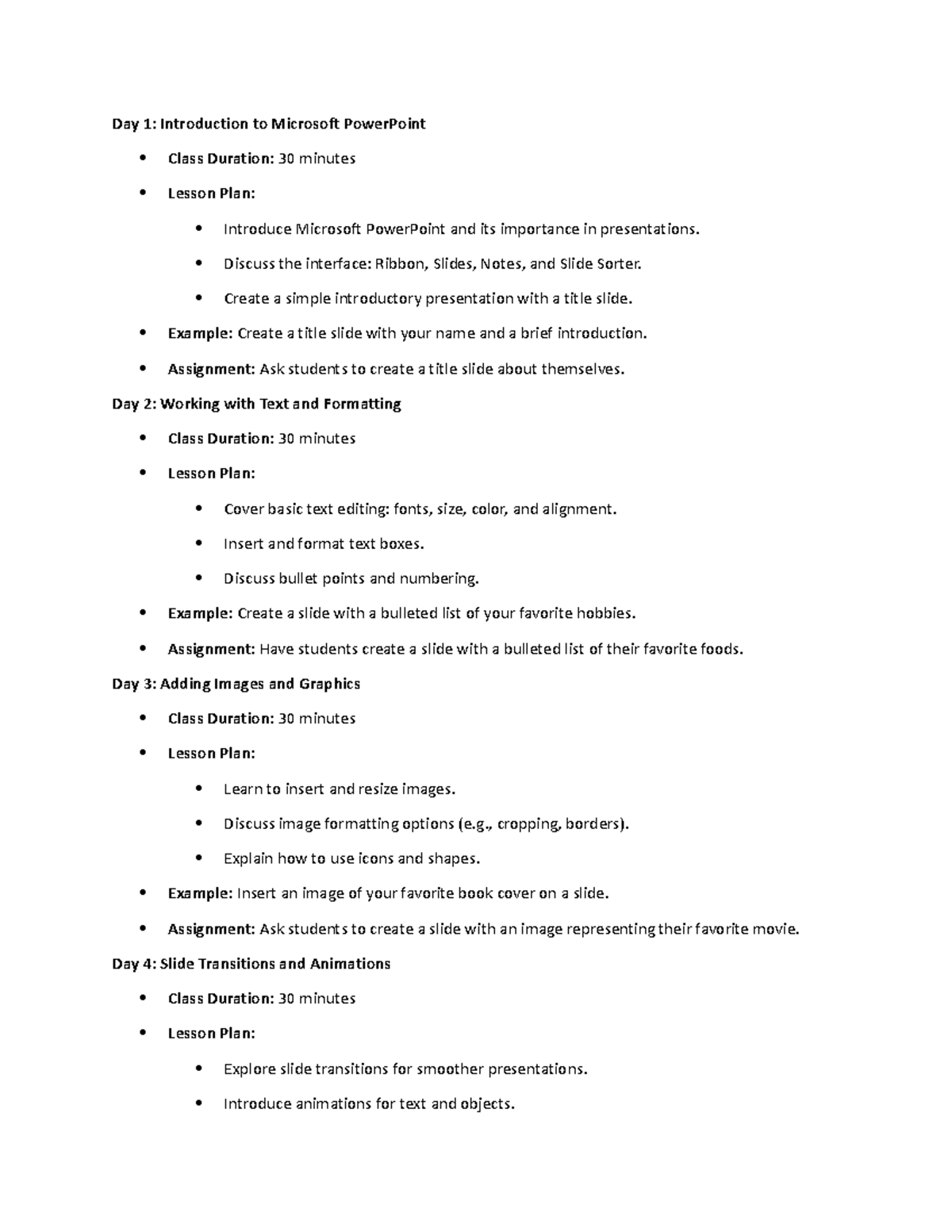 Ms Power Point Lecture Series Day 1 Introduction To Microsoft