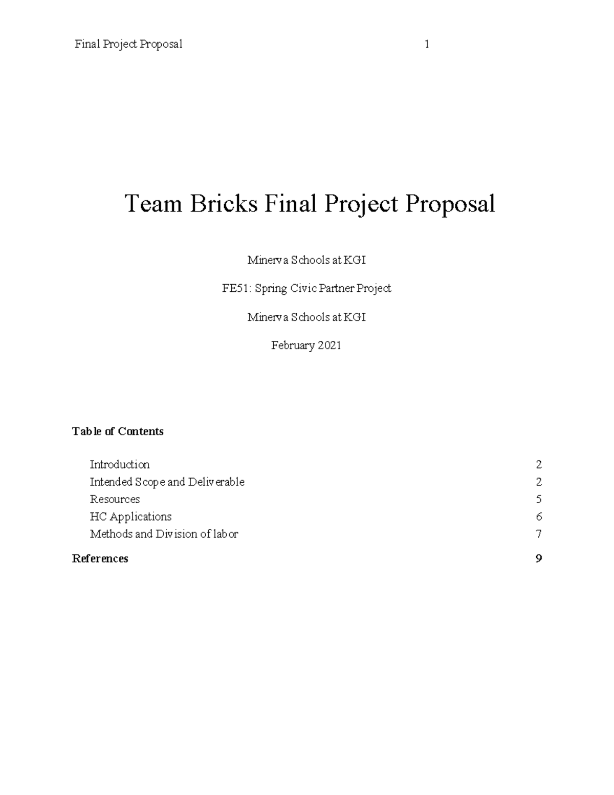 Spring Civic Partner Project Proposal - Team Bricks Final Project ...