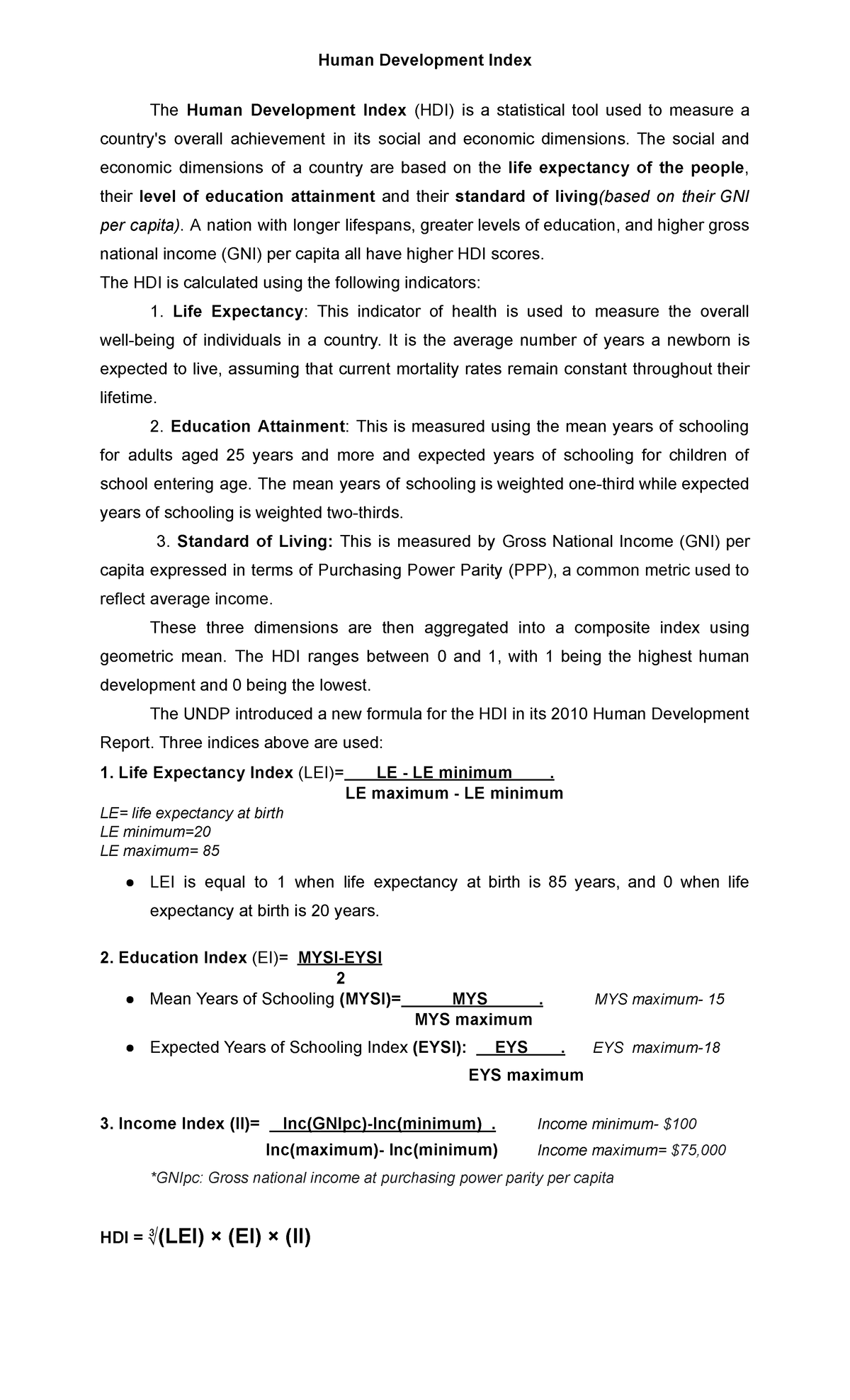 Human-Development-Index - Human Development Index The Human Development ...