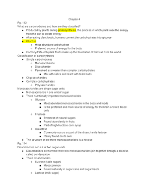 10:29 nutrition notes - 10/ Nutrition Intro CLASS NOTES Chapter 10 Diet ...