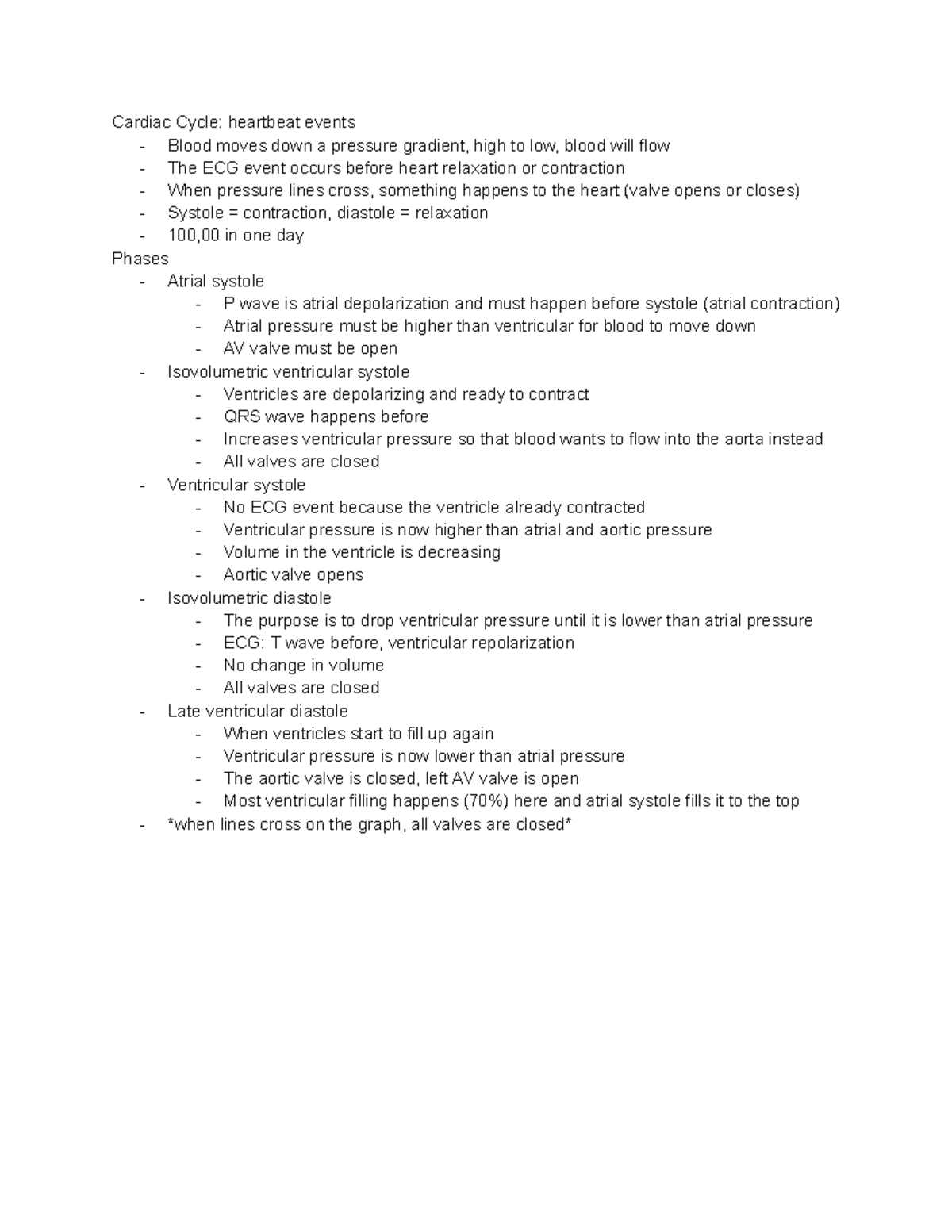 Cardiovascular Physiology Lecture 3 - Cardiac Cycle: heartbeat events ...