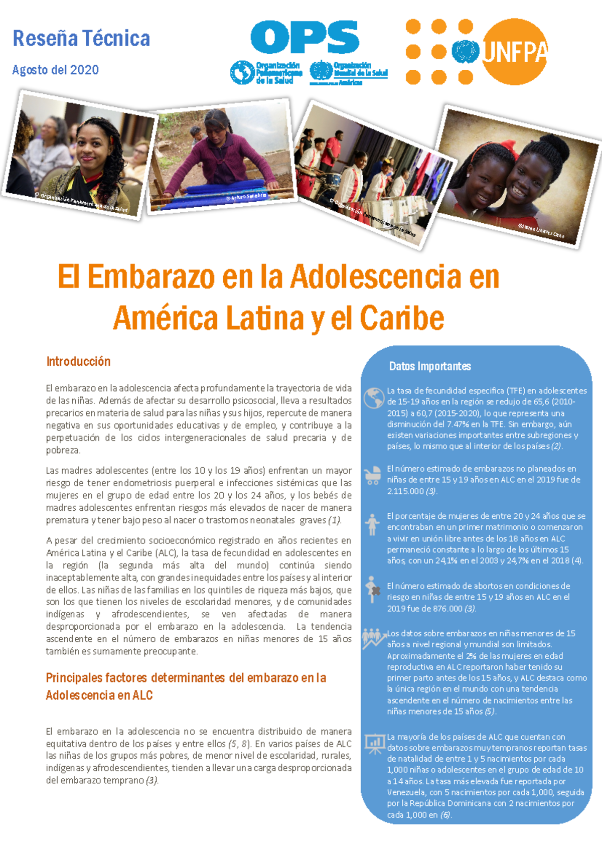 Embarazo oms - Informe de la OMS - Agosto del 2020 El Embarazo en la ...