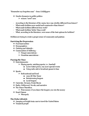 History of the Great Depression Notes 3 - October 24th, 1929 Stock ...