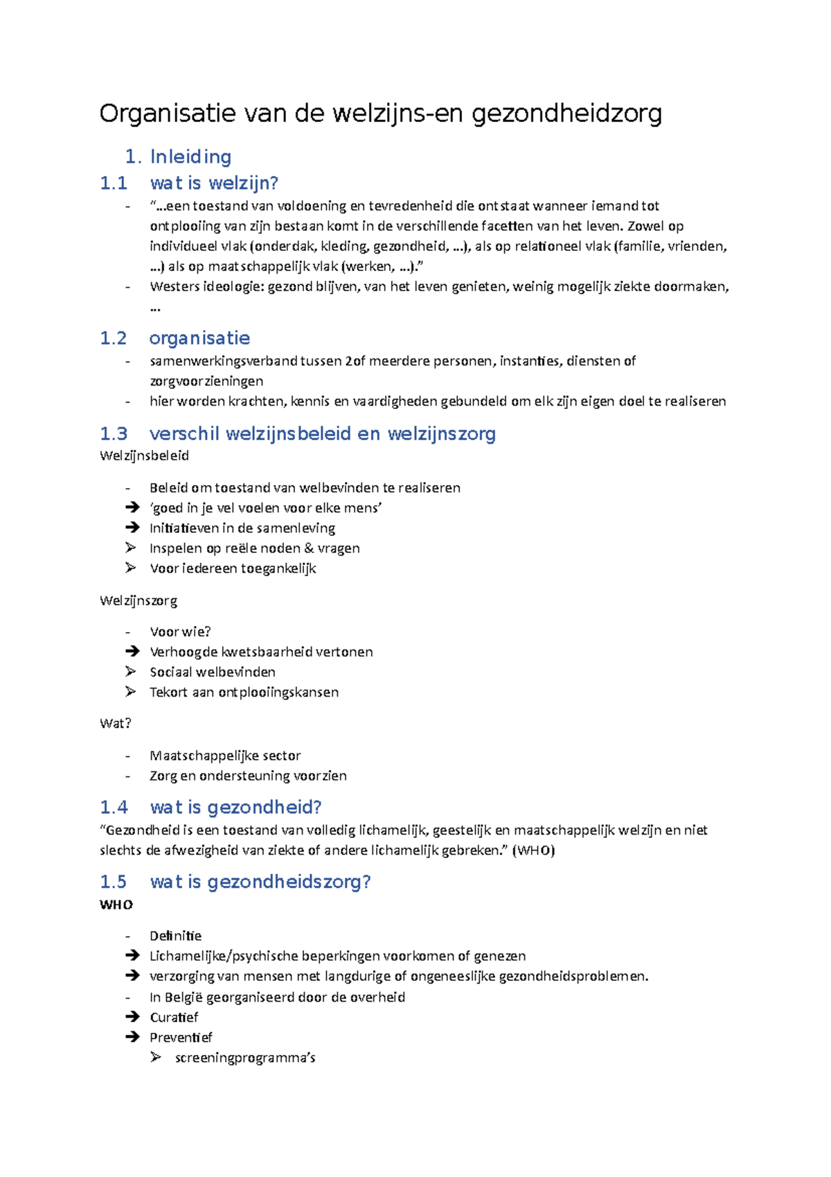 Gezondheidszorg officieel - Organisatie van de welzijns-en ...