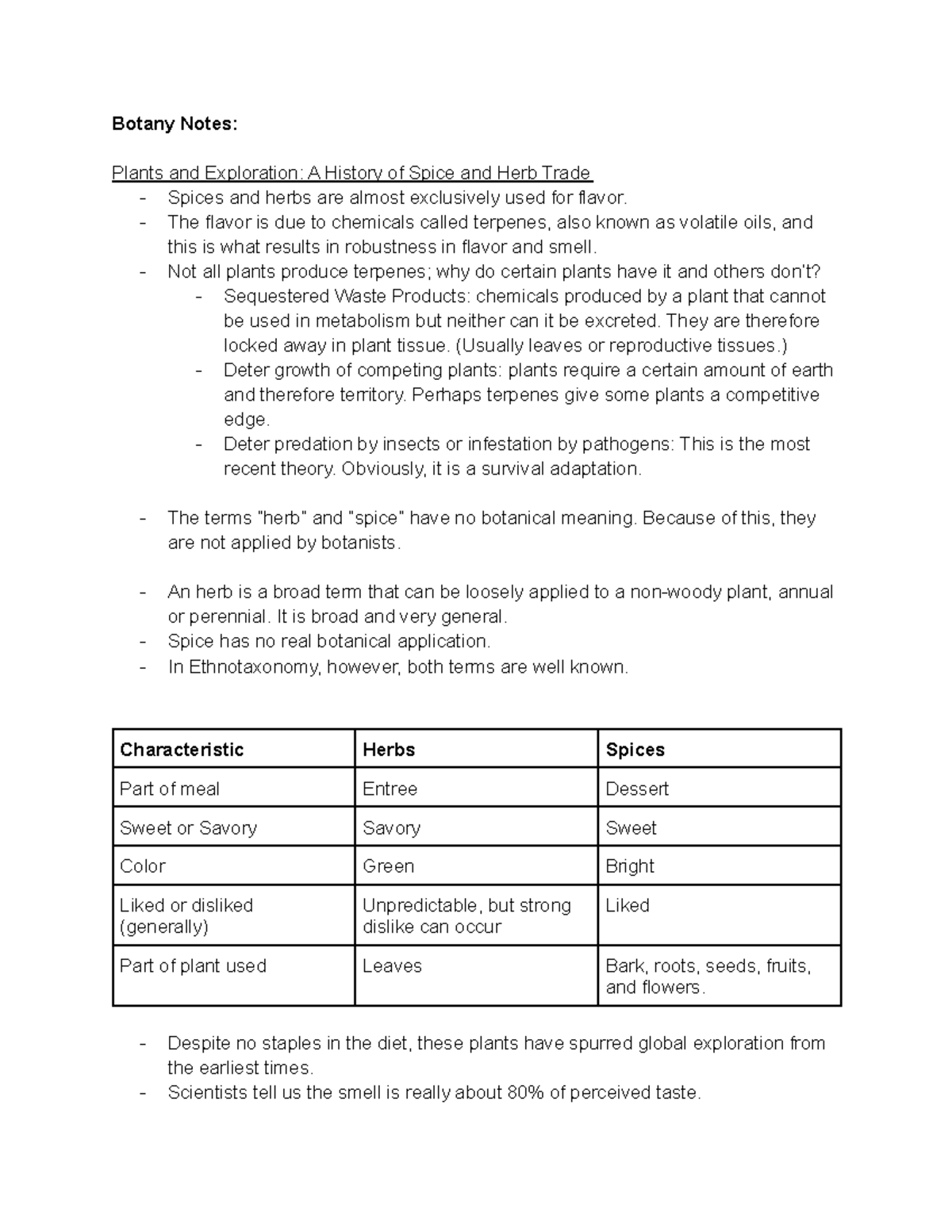 Botany Notes- Continued - Botany Notes: Plants and Exploration: A ...
