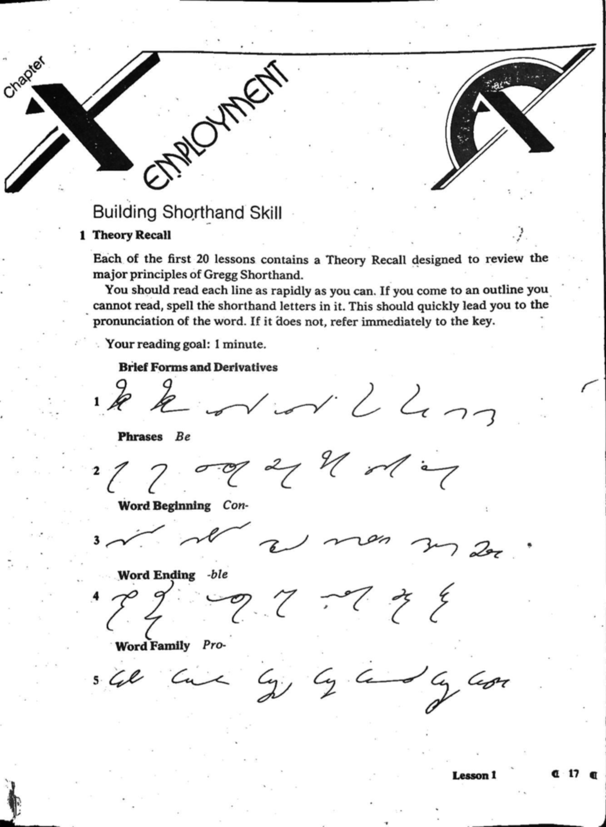 Speed 1 Lesson 1 - sm,dnkjnfjdskfs - c' Building Shorthand Skill 1 ...