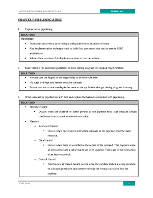 125648 Tutorial 5 - DCS5158 COMPUTER ARCHITECTURE TUTORIAL 5 CHAPTER 5: BUSES 1. Illustrate the ...