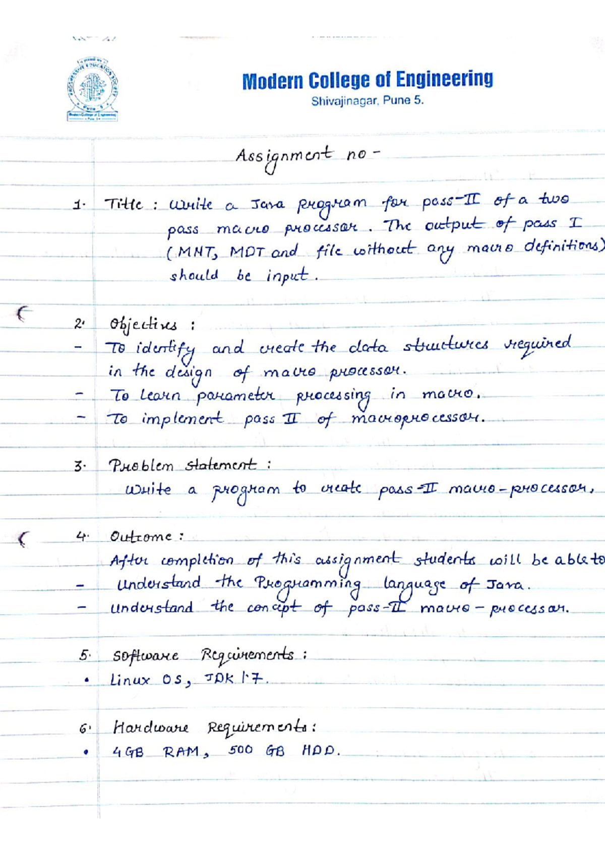 SPOS Assignment 5 - Computer Science - Studocu