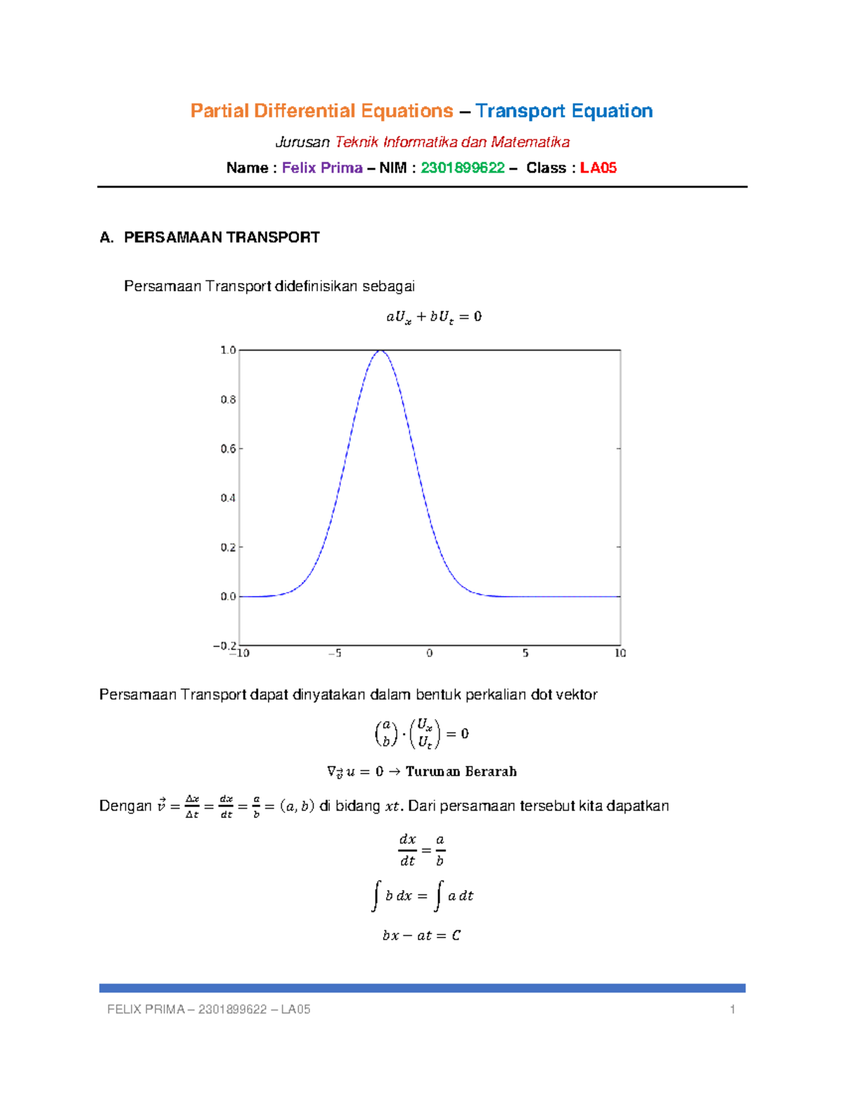 [M-2] Partial Differential Equations - Transport - Partial Differential ...