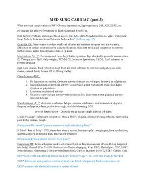 Cs-cardiac-008-heart rhythms signs and symptoms - NUR 203 - NCC - Studocu