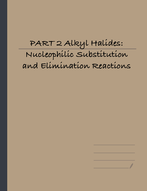 Chemical Reactivity and Mechanism Patterns - Part 1: Alkyl Halides ...
