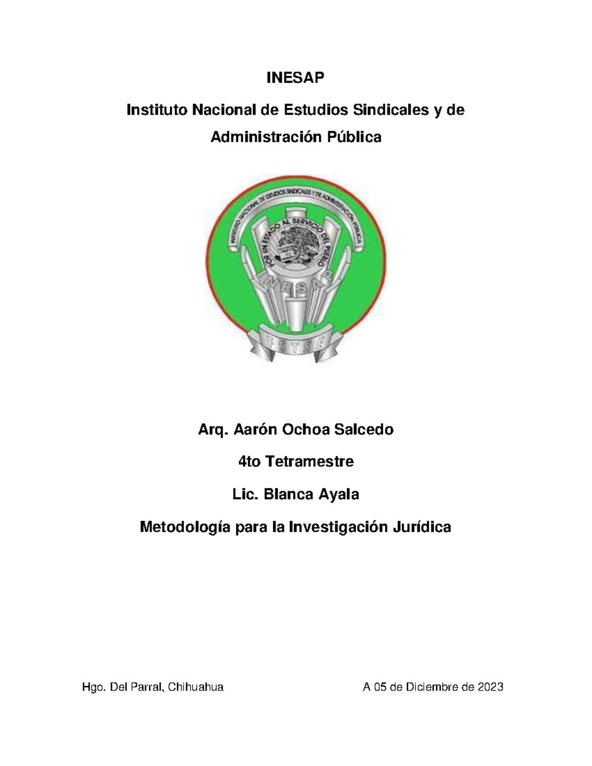 Metodología para la Investigación Jurídica - INESAP Instituto Nacional ...