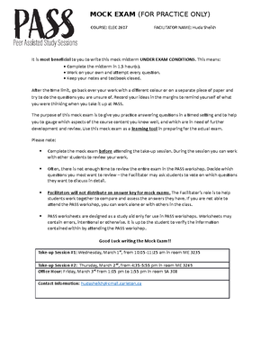 PASS Worksheet ECOR 1047 - Facilitator: Liam Bitter Week: 4 Getting PASSed the Hard Stuf Core ...