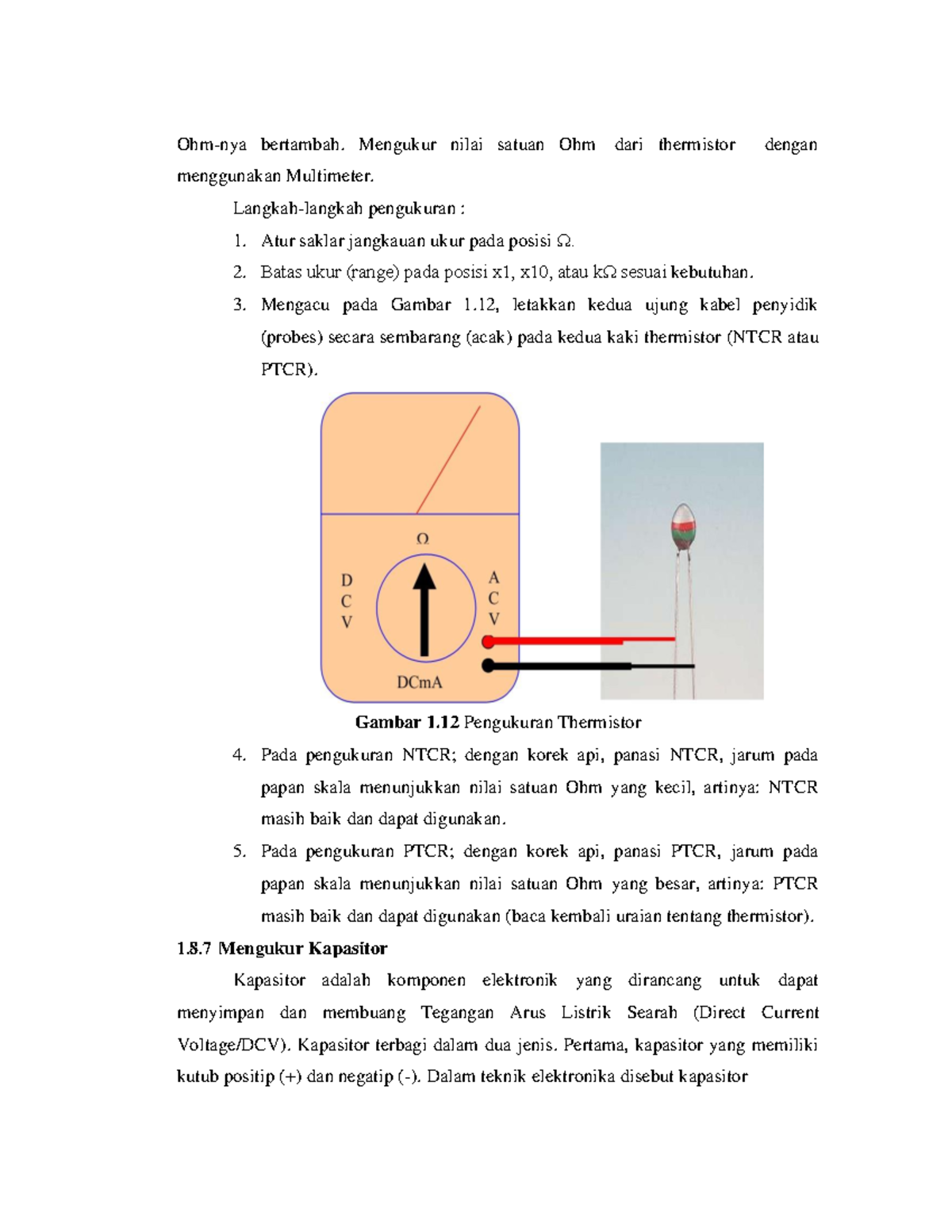 Buku Elektronika Dasar I-5 - Ohm-nya bertambah. Mengukur nilai satuan ...
