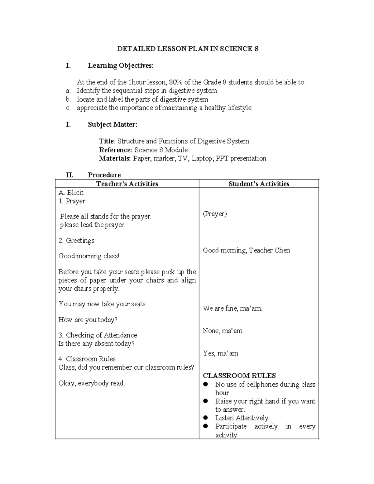 Digestive- System- Structure-AND- Functions 055058 - DETAILED LESSON ...