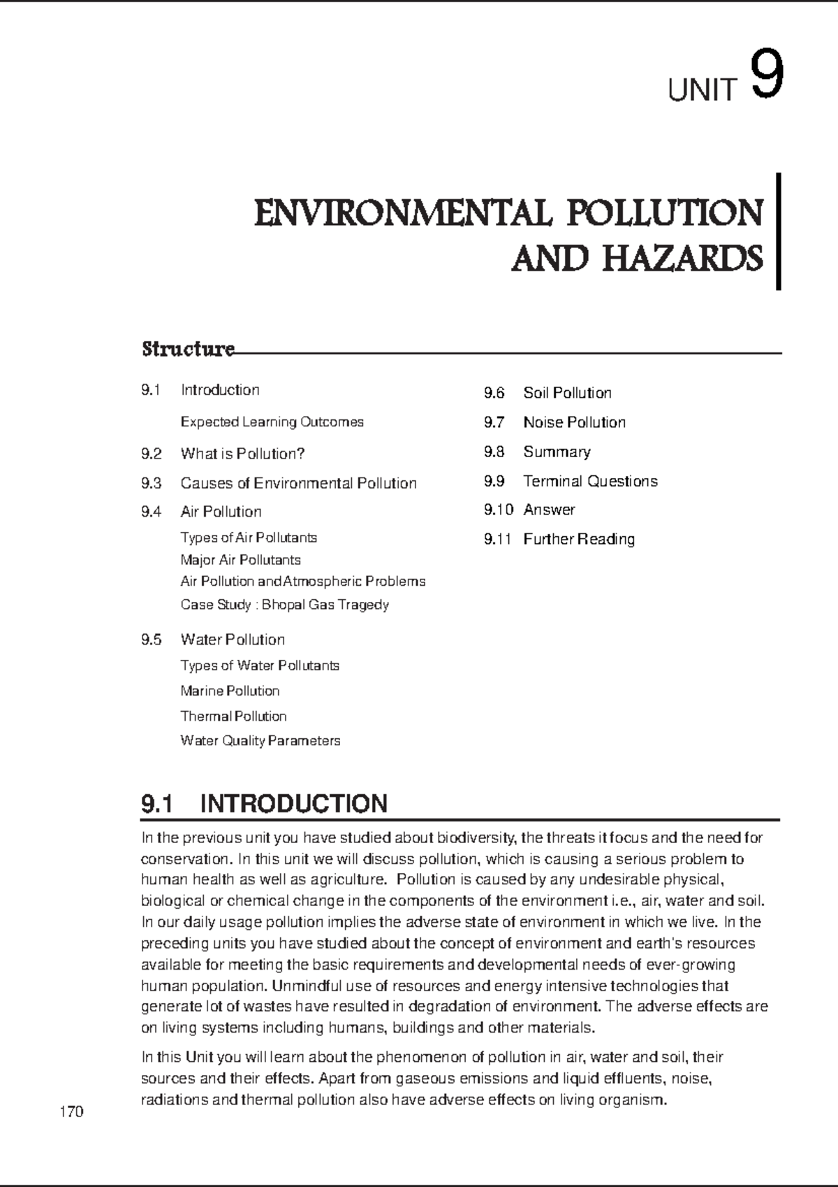 ES Block 3 unit9 - Study material for Environmental pollution and ...